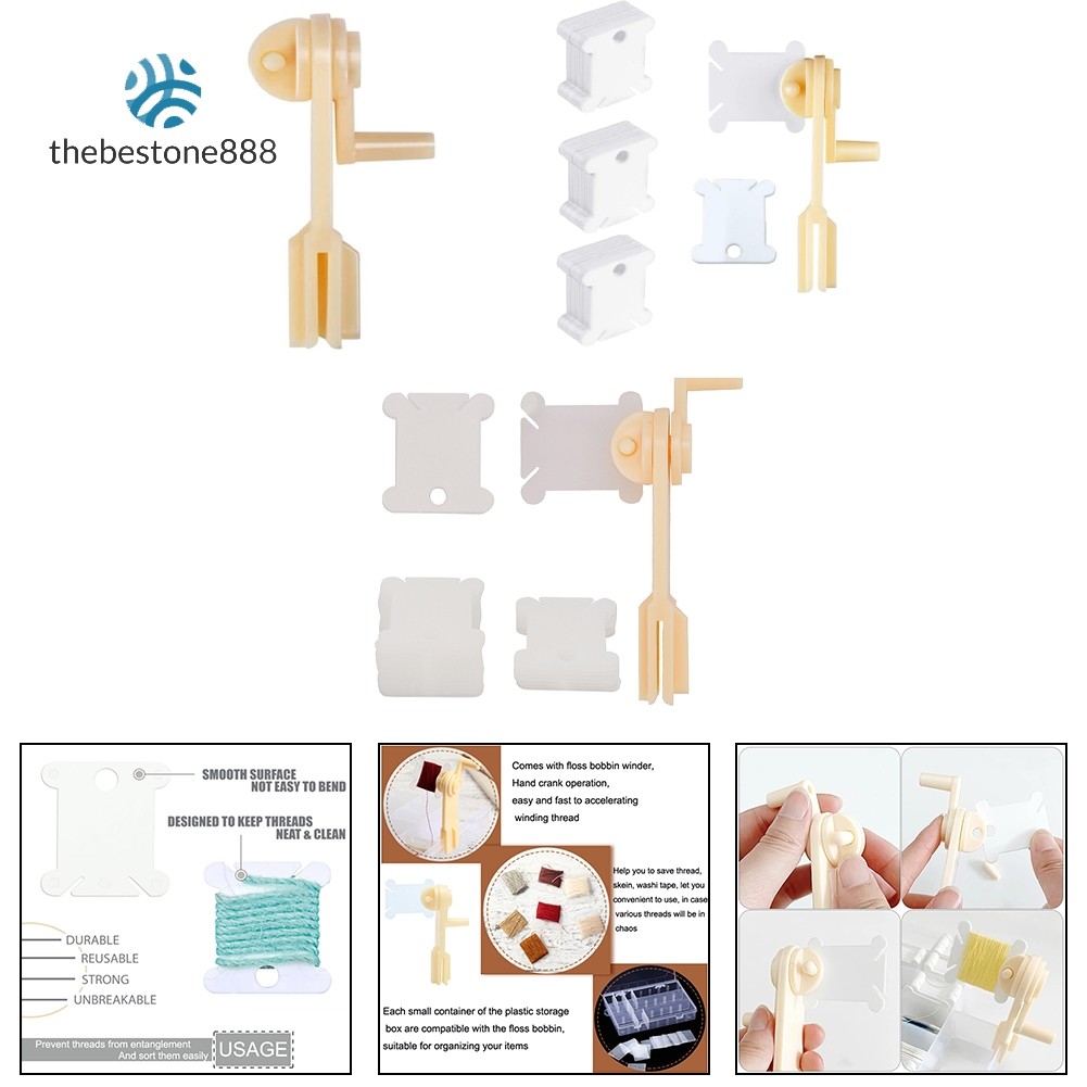 (THEBEST) Plastic Bobbin Winder Set Bobbin Thread Card Diy Suture ...