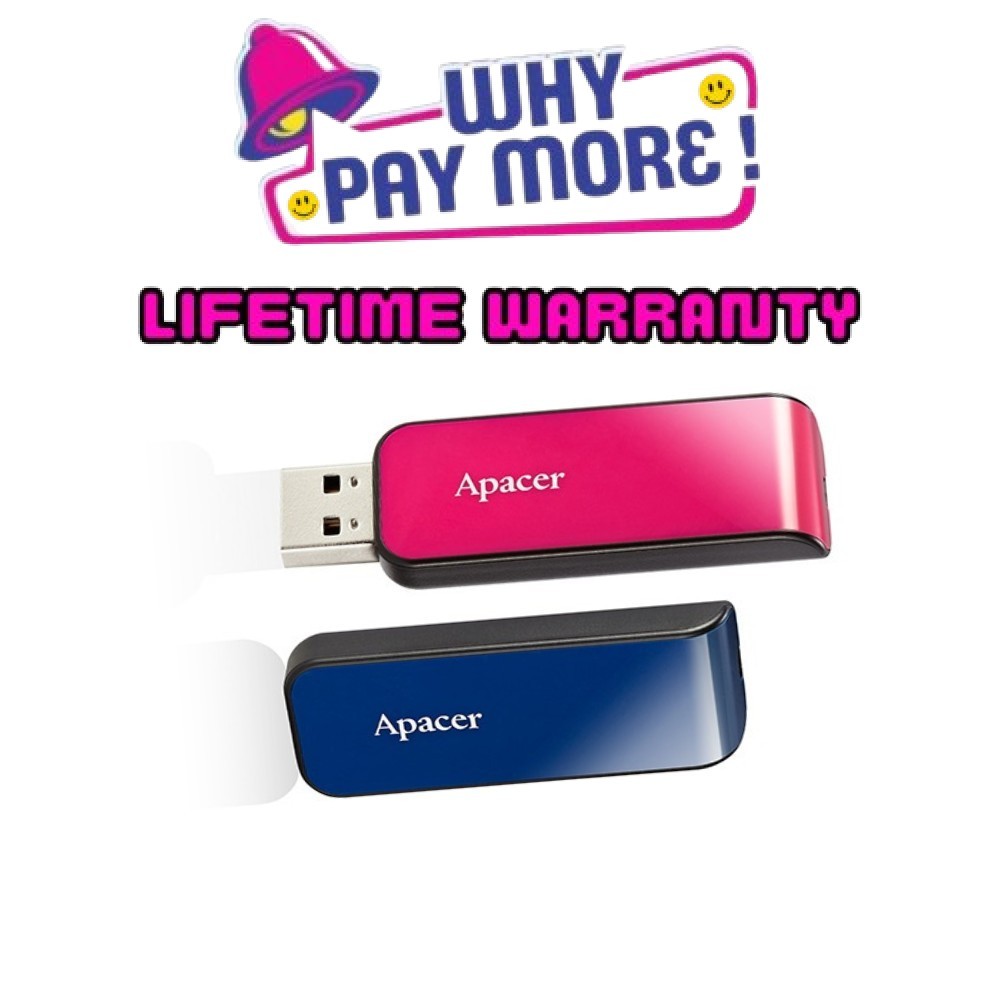 APACER AH334 32GB | 64GB USB 2.0 Flash/Thumb/Pendrive | Shopee Malaysia