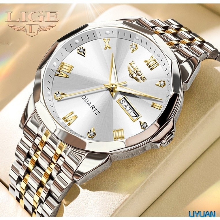 Lige watches men quartz steel watch original for men classics design ...