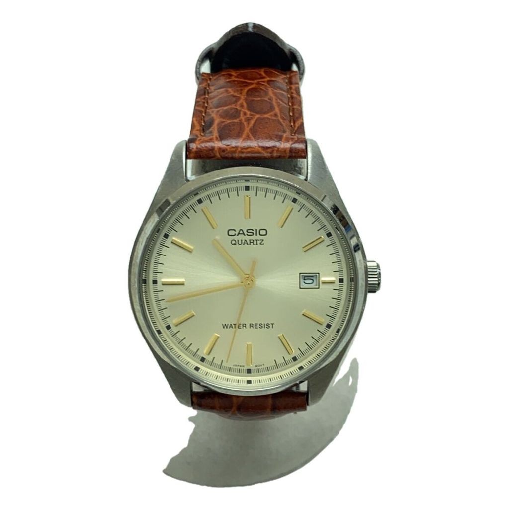 CASIO Wrist Watch Men's Analog Quartz Leather | Shopee Malaysia
