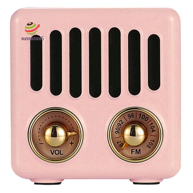 Retro Radio Bluetooth Speaker, FM Radio with Old Fashioned Classic ...