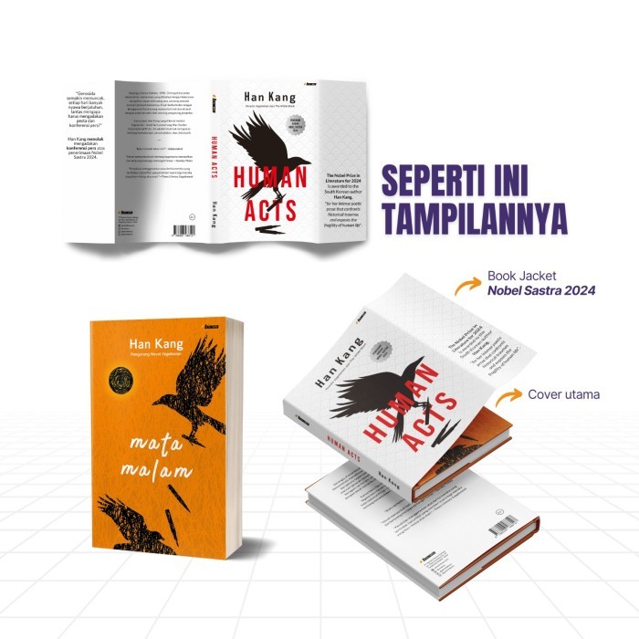 MATA Bonus BOOK JACKET Original Novel BOOK Night Eyes - Han Kang (Read ...