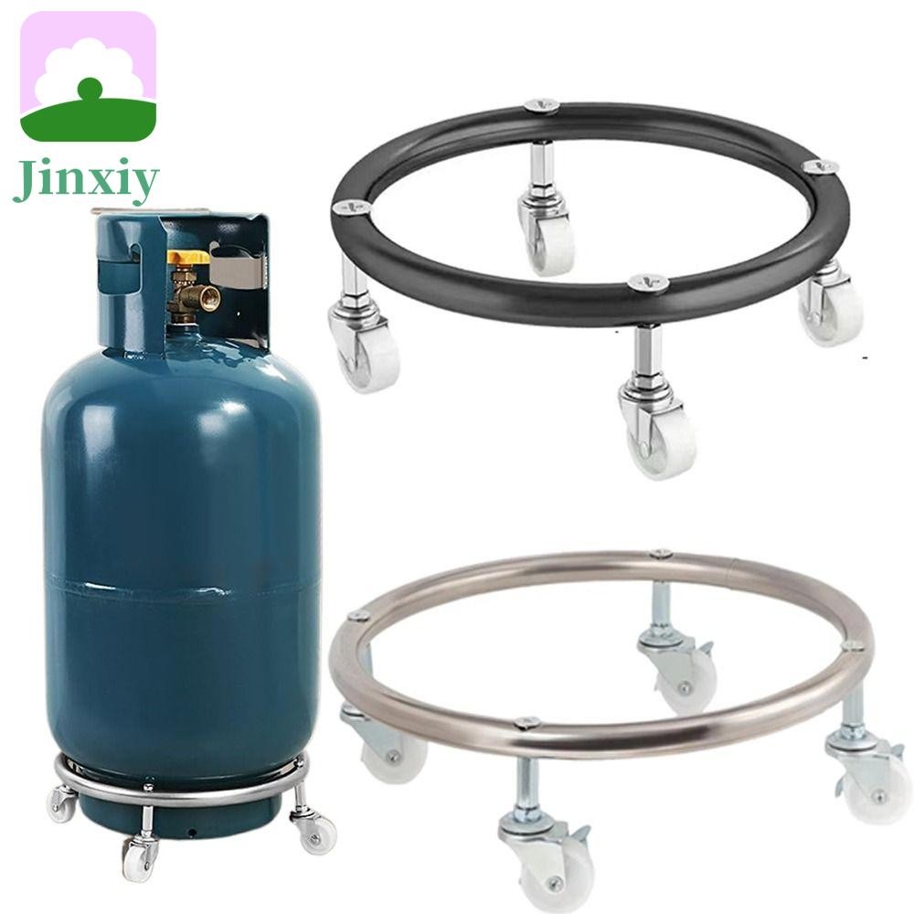 JINXIY Tank Gas Base, Sturdy Wheel Mobile Propane Tray, Stainless Steel ...
