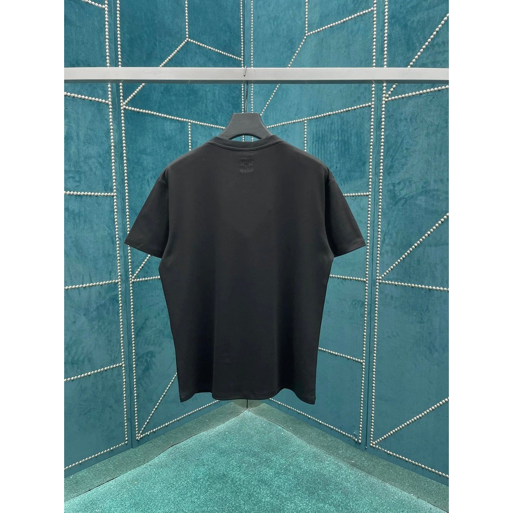 LOEWE LOEWE New Style Moon Print Rabbit Embroidered Short-Sleeved T ...