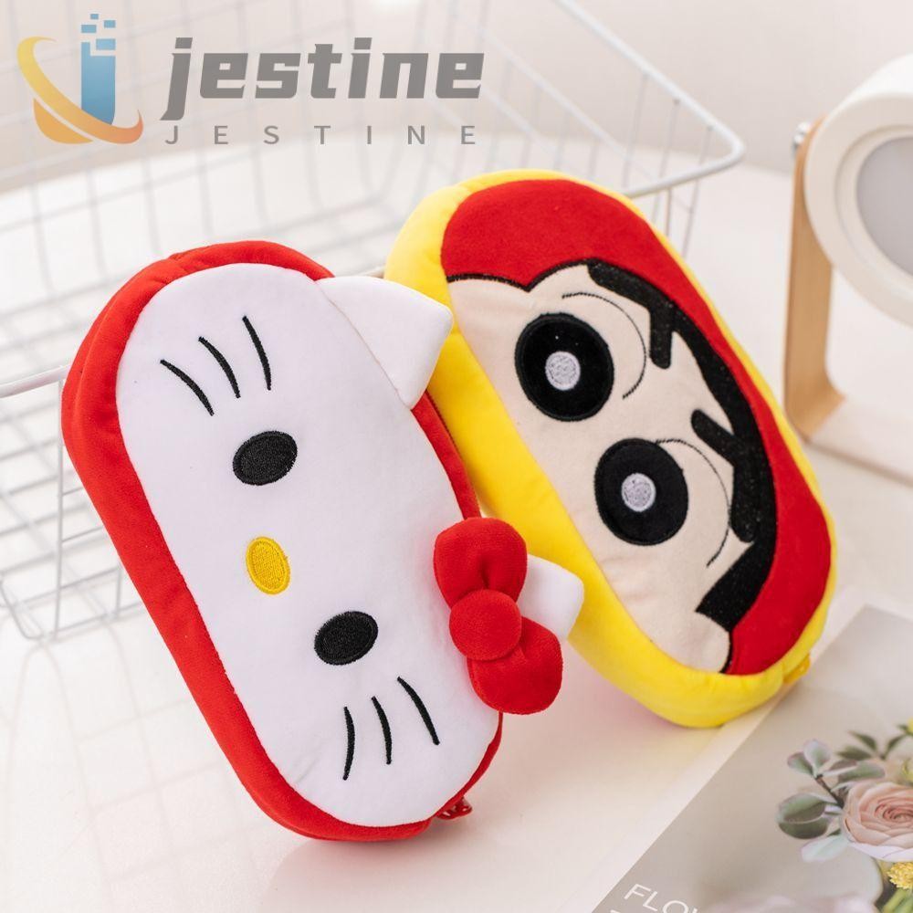 JESTINE Kuromi Plush Pen Bag, Winnie The Pooh Cinnamoroll Plush Stitch ...