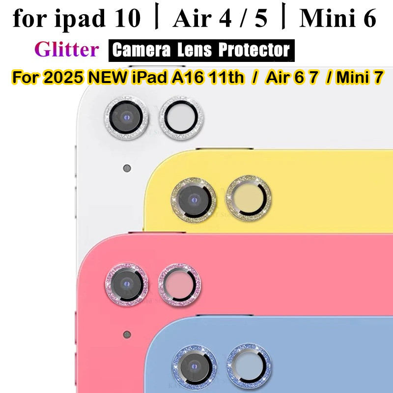New 3D Glitter Metal Ring Camera Lens Protector for Apple IPad 11th Gen ...