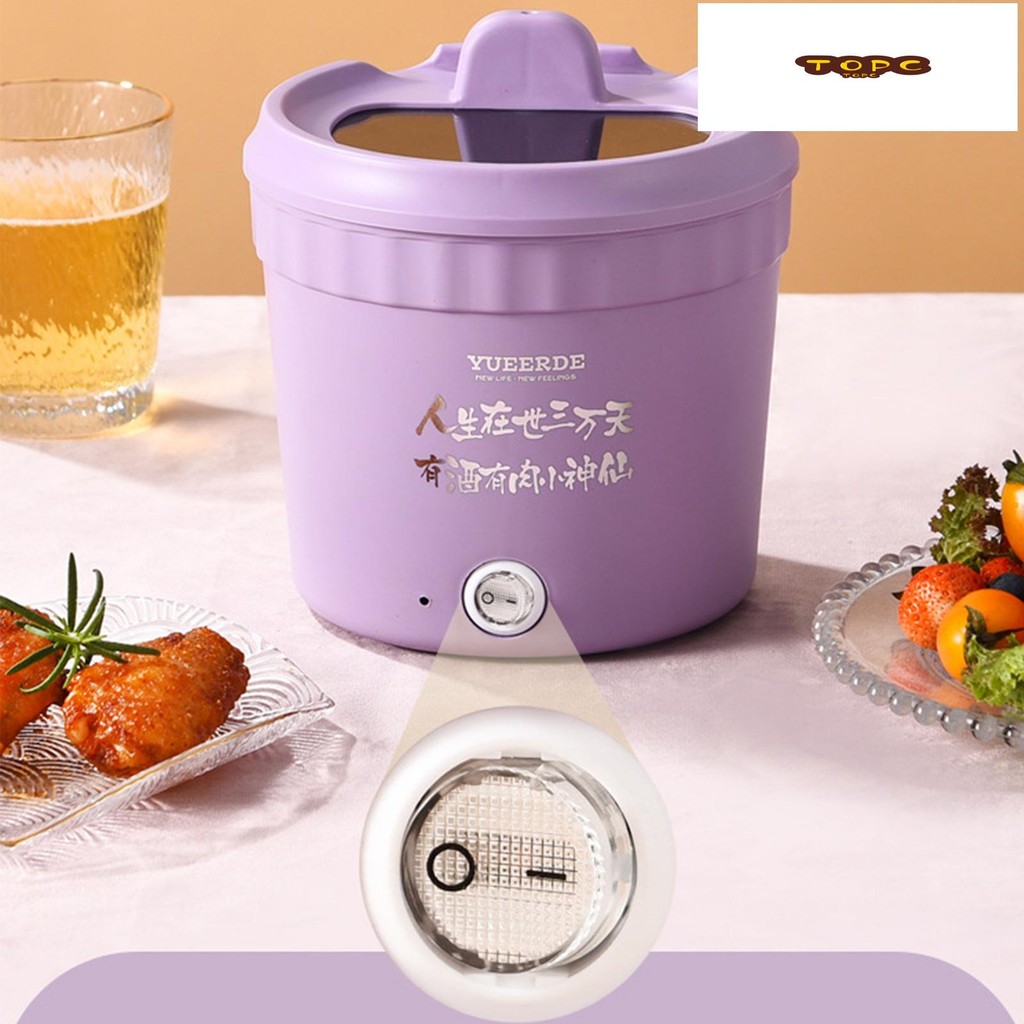 Portable Electric Hot Pot Non-Stick Pan Rapid Noodles Cooker Mini Pot ...