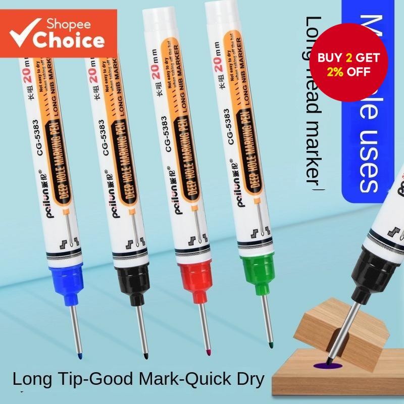 5PCS Oil-Based Marker Pens - Long Tip for Woodworking, Ceramic ...