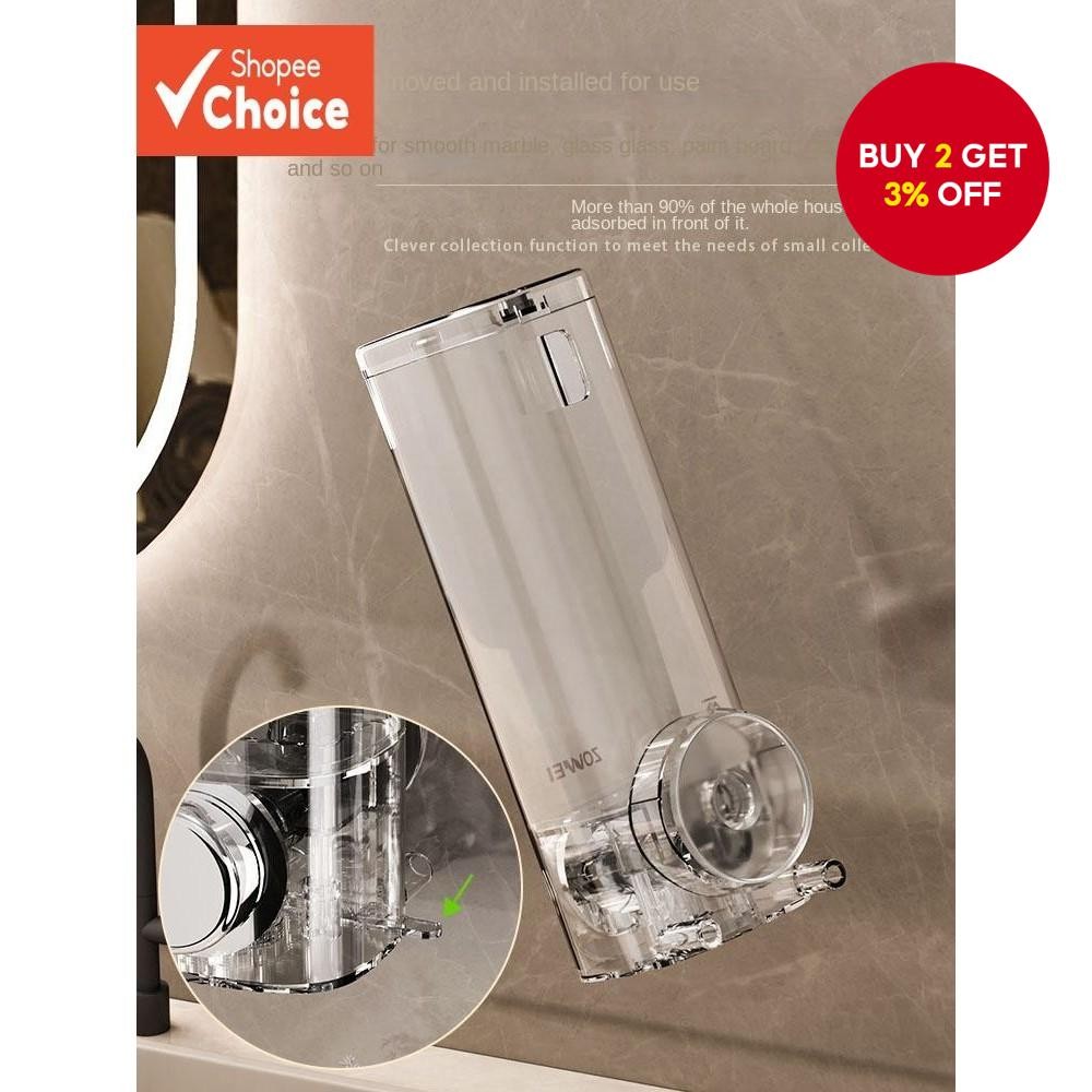 1pc glossy soap dispenser light luxury suction cup soap dispenser ...