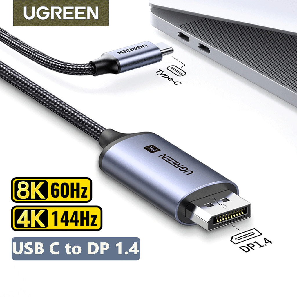 UGREEN 8K DP Cable USB C to 8K Displayport1.4 Compatible Thunderbolt 3/ ...