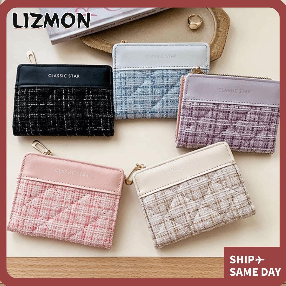 LIZMON Short Wallet, PU Leather Mini Money Bag, Luxury Large Capacity ...