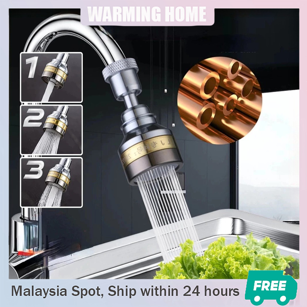 360° Faucet Extender Bendable Kitchen Sink Flexible Tap Spray Head ...