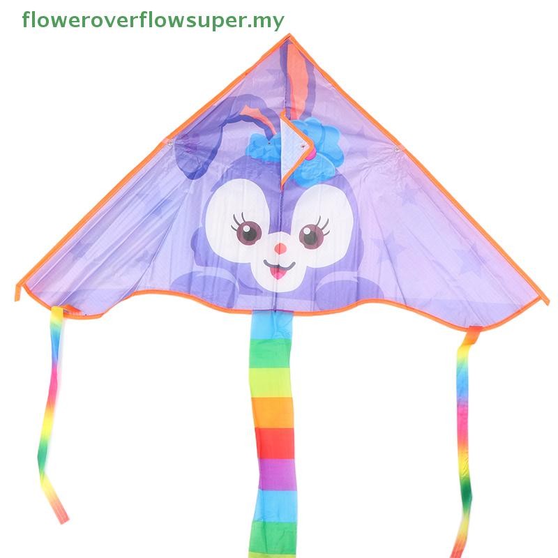 FSMY Cute Cartoon Colorful Triangle Kite Flying Toys Kite For Children ...