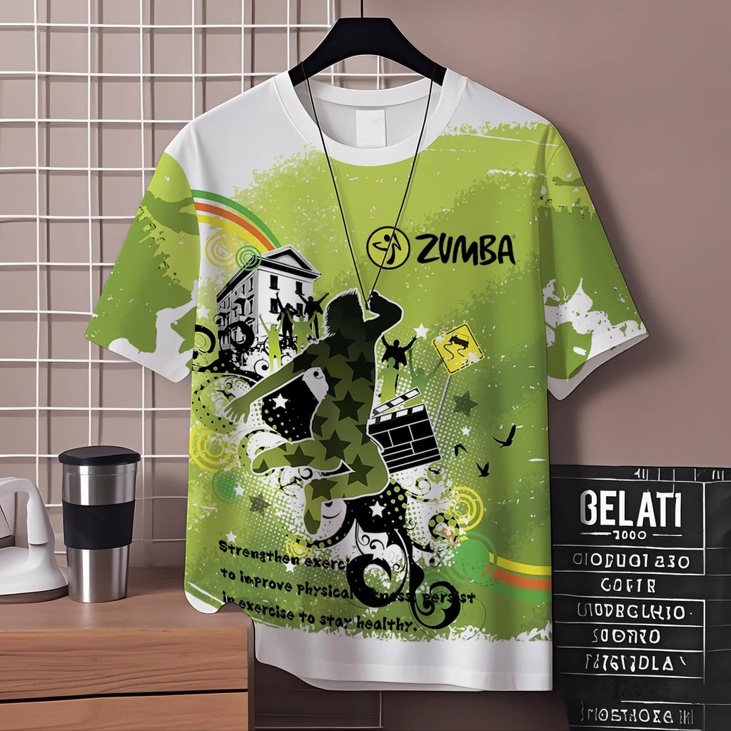 Zumba Dance T-Shirts - Plus Size, Fully Sublimated Design | Shopee Malaysia