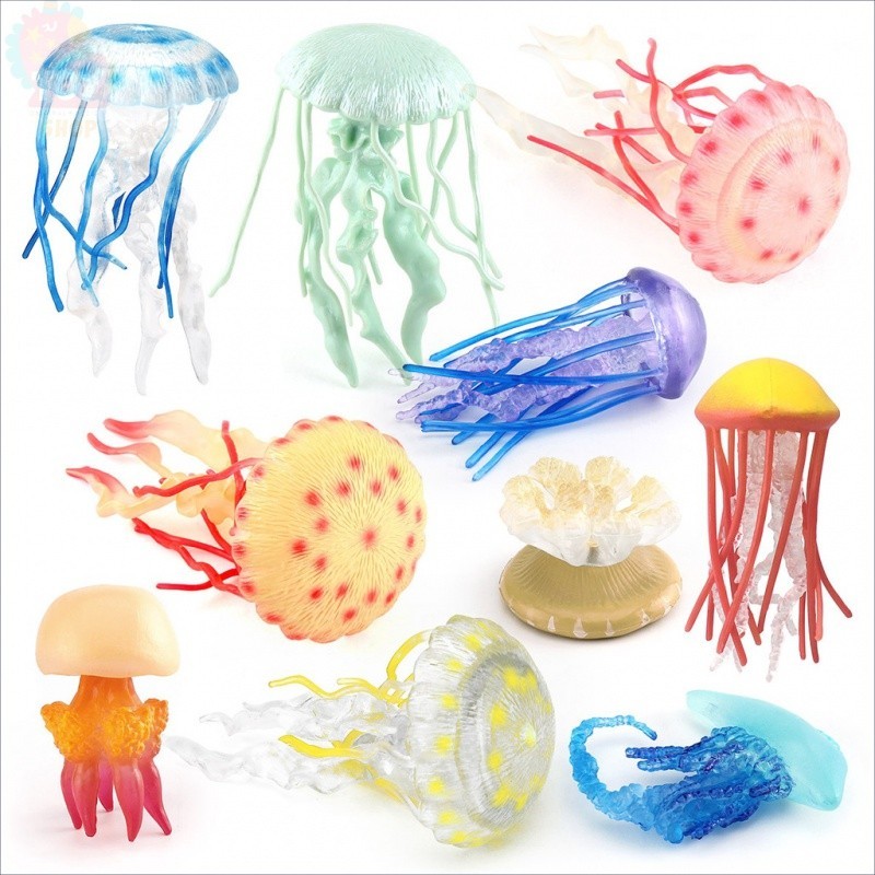 Simulation Marine Life Toy Jellyfish Animal Model Static Hand-Made ...