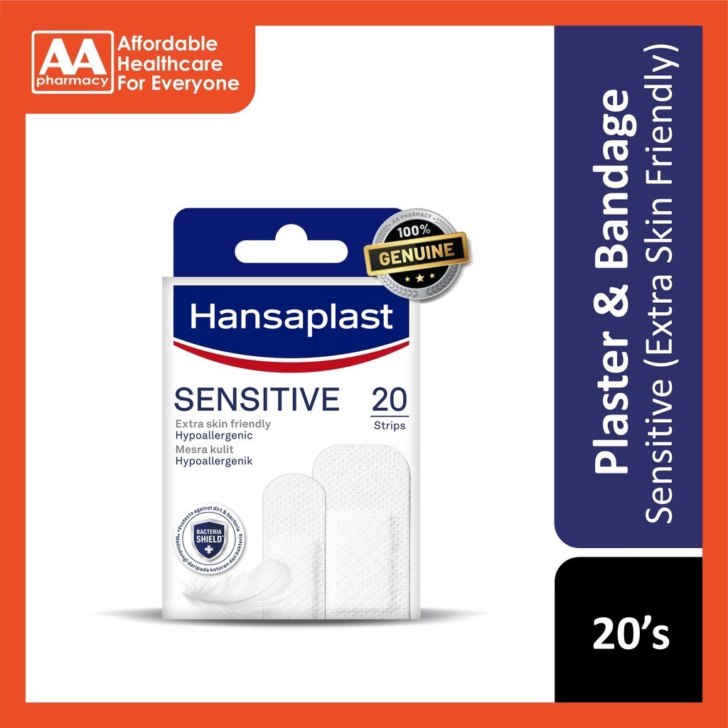Hansaplast Sensitive Plaster 20's (Extra Skin Friendly) | Shopee Malaysia