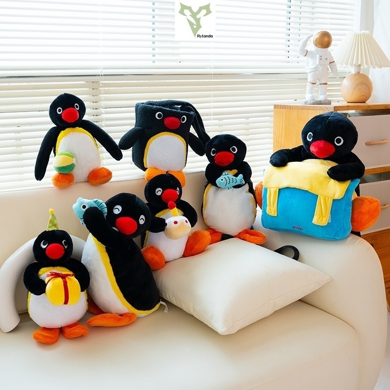 Pingu Series Plush Toys Kawaii Penguin Stuffed Doll Soft Sleeping ...