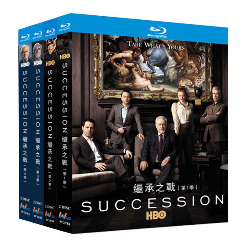 Blu-ray Ultra HD American Drama Succession Season 1-4 Season BD Disc CD ...