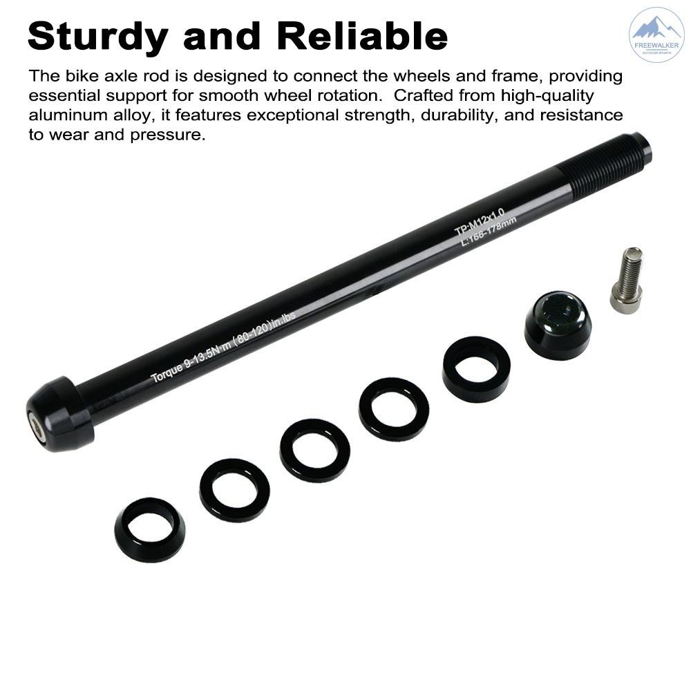 [2024 NEW] Bike Wheel Hub Axle Rear Axle Adjustable Bike Barrel Shaft ...