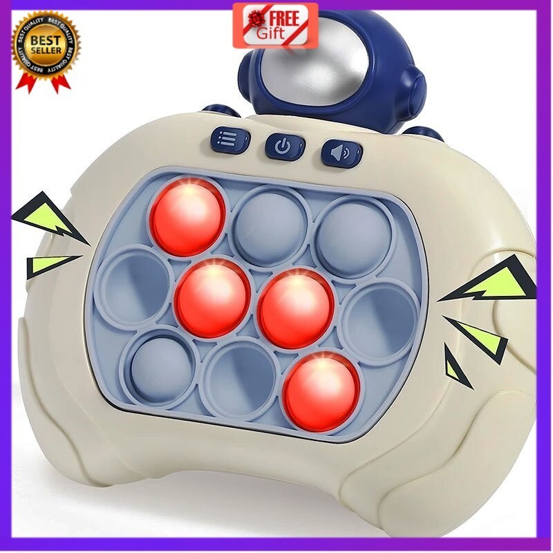 Light Up Quick Push Game Console Electronic Handheld Pop It Fidget Toy Kids Children Educational ...
