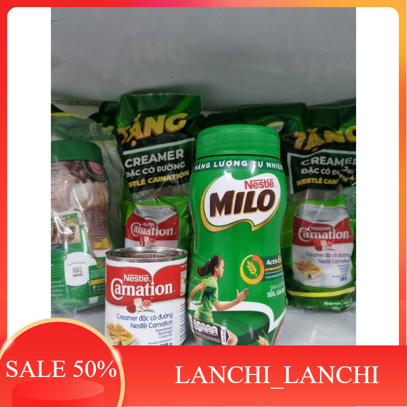 [FREE Milk] Milo Powder Jar 400gr Get 1 Can of Carnation Condensed Milk ...
