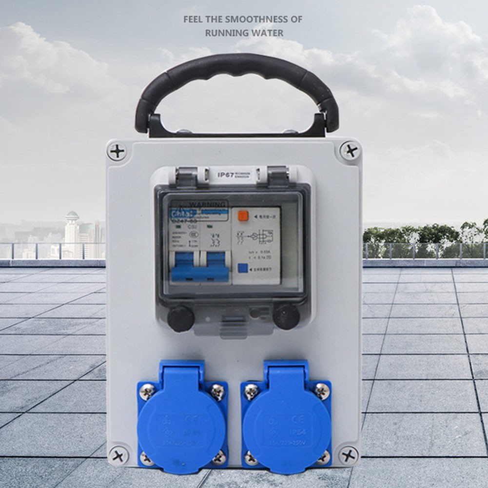 Portable Outlet Box Wall Power Distributor With Switch Wall Mounted ...