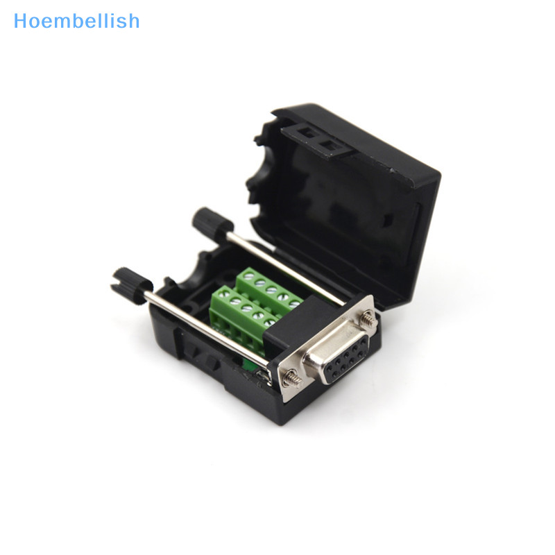 Hoe> DB9 Female D-Sub 9 Pin Plug Breakout Terminals Solderless Nut Type ...