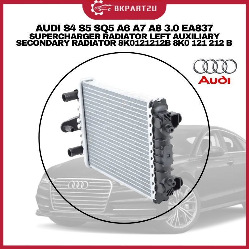 AUDI S4 S5 SQ5 A6 A7 A8 3.0 EA837 SUPERCHARGER RADIATOR LEFT AUXILIARY ...