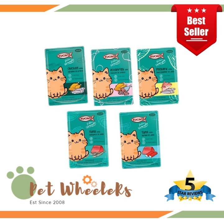 Kucinta Pouch Wet Cat Food 80g | Shopee Malaysia