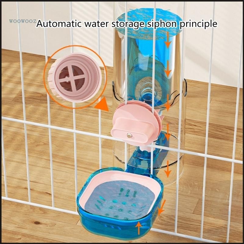 WOOW Rabbits Feeding Watering Rabbits Automatic Feeder Cage Mount Water ...