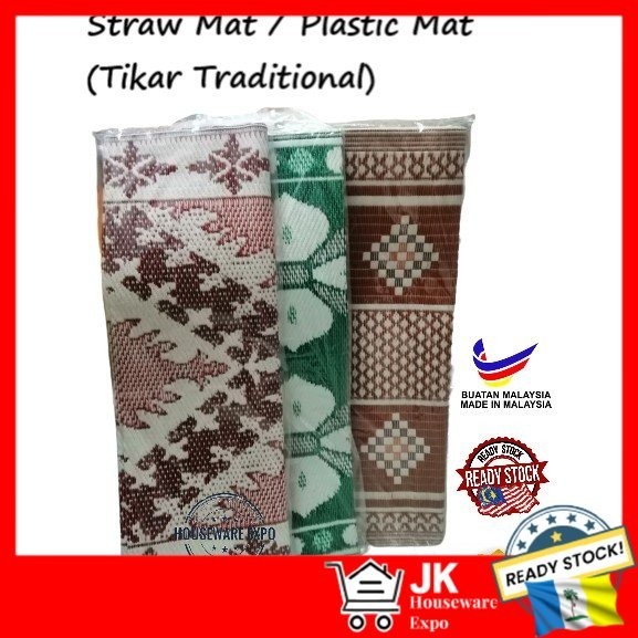 Beach Mat /Straw Mat/Plastic Mat/Tikar Plasik (Tikar Traditional )/Rug ...