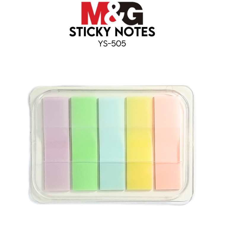 Sticky Note Pastel M&G AS23O519 Indexer Plastic Sticknote 12x43 mm 5 ...