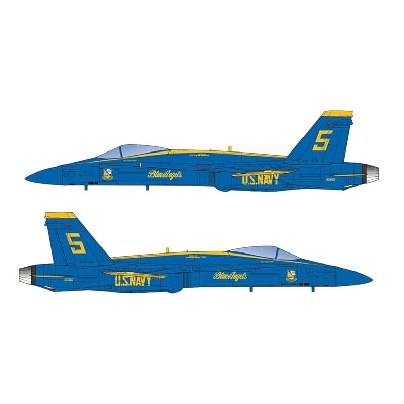 Platz 1/144 US Navy F/A-18C Hornet Blue Angels 2-kit set Plastic Model ...
