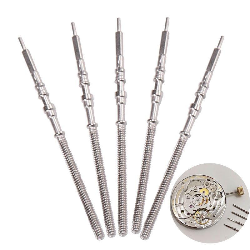 5Pcs Movement Watch Steel Stem Crown Kit Watch Parts for Seiko NH35 ...