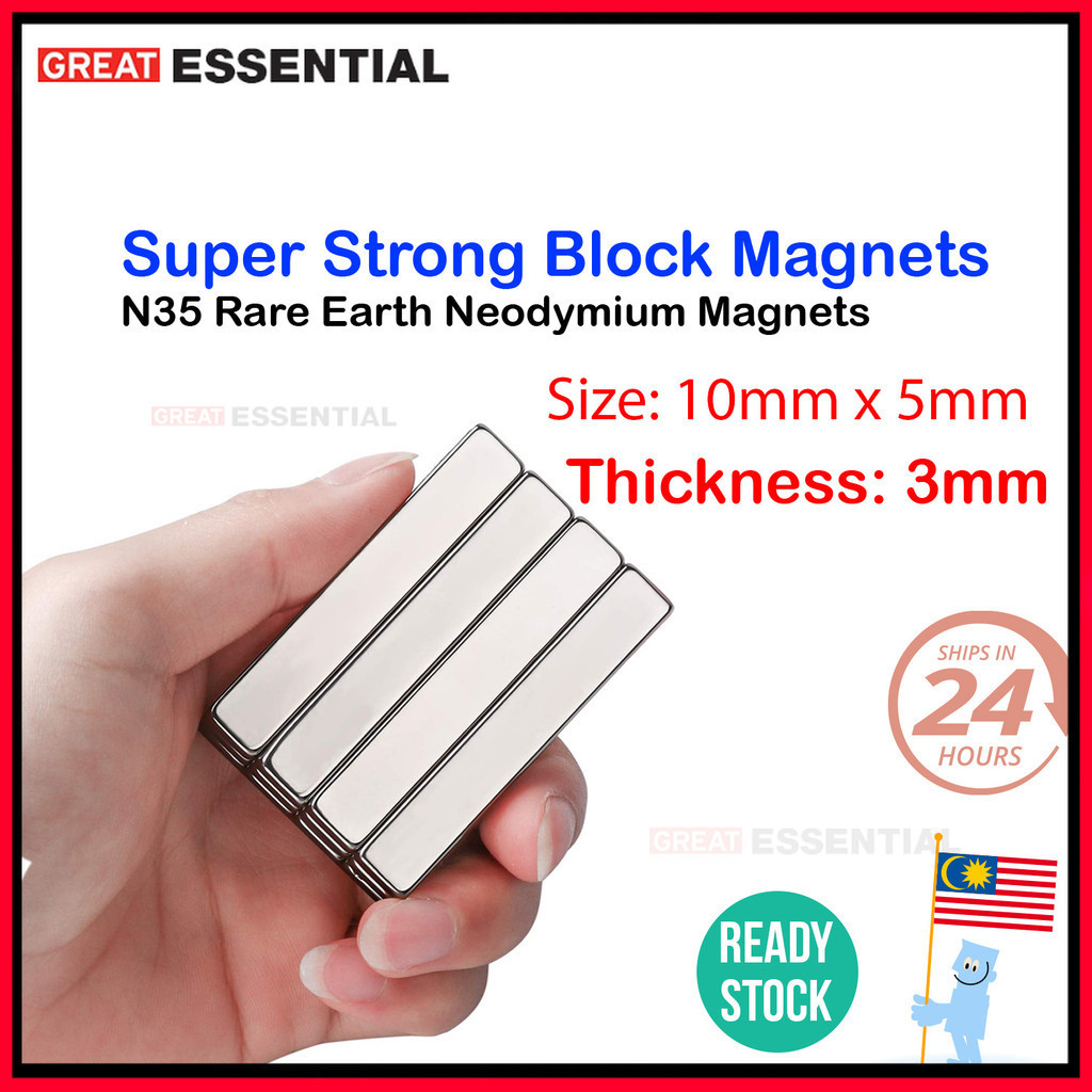 10mm x 5mm x 3mm Magnet N35 Rare Earth Neodymium Magnet Strong Magnet ...