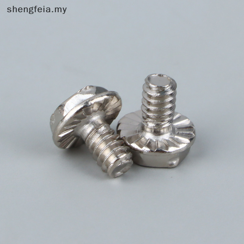 [shengfeia] 50pcs Toothed Hex 6/32 Computer PC Case Hard Drive ...
