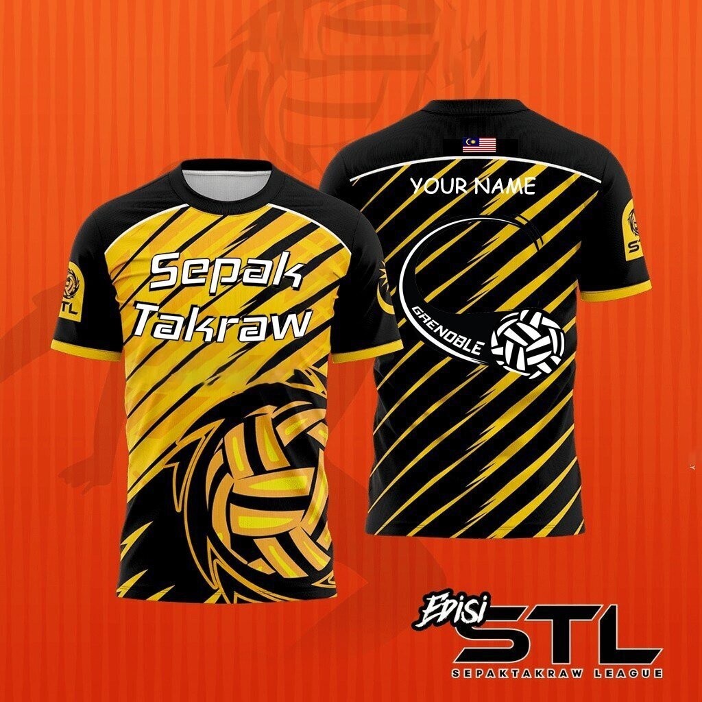 2024 New ！Jersey Design baju lelaki 2024 Johor Tigris STL Sepak Takraw ...