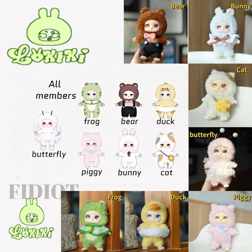 Lokiki V2 Series Plush Doll | Lokiki Nursery Rhymes Series Animal-shaped Plush Doll Blind Box ...