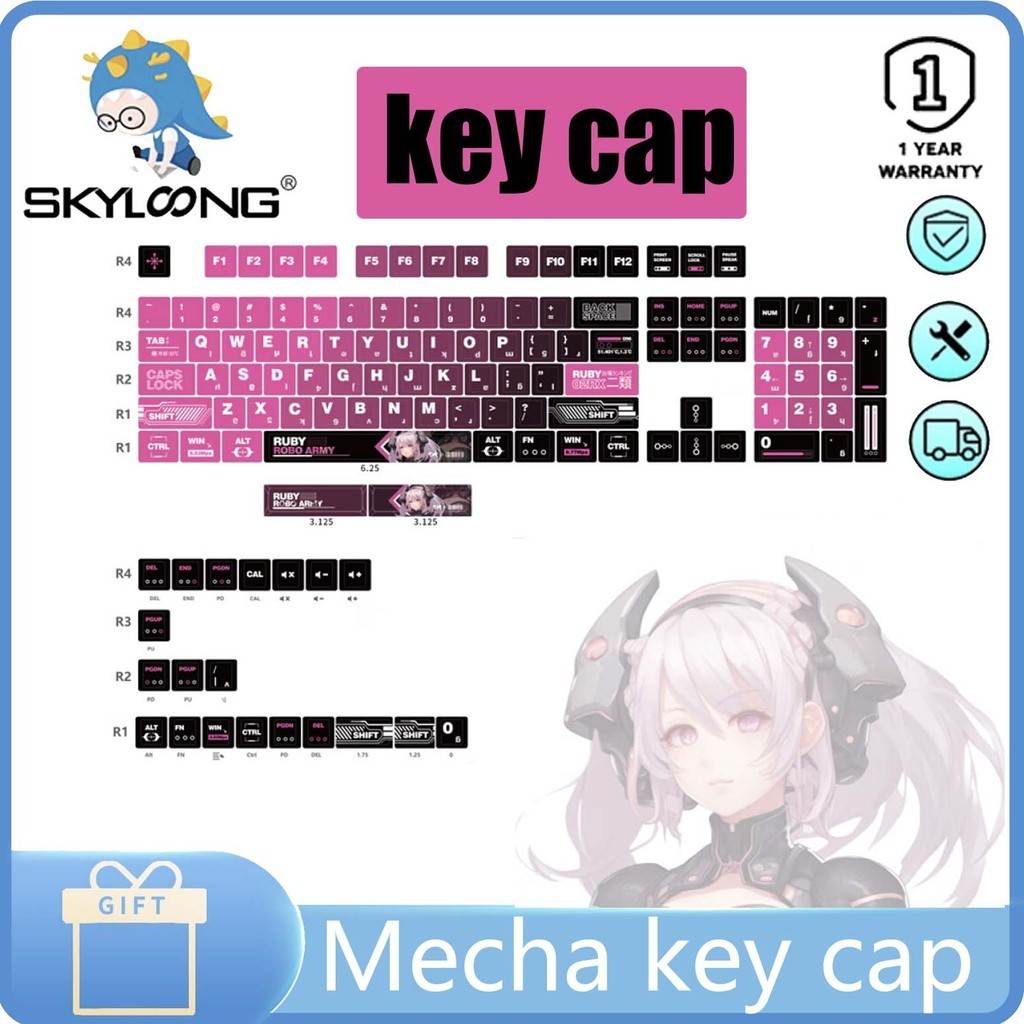 SKYLOONG Mech Keycap PBT Thermal sublimation personality theme keycap ...