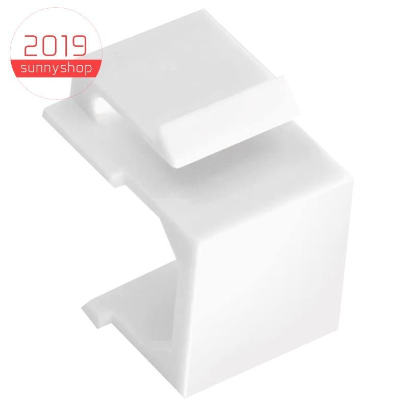 30-Pack Blank Jack Inserts for Wall Plate and Patch Panel - White ...