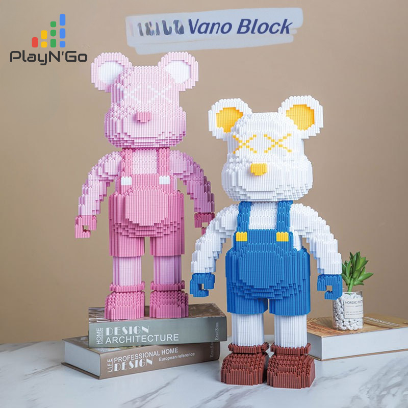 Original Nano Block Violent Pink Jumpsuit Bricks medium Education Nano ...