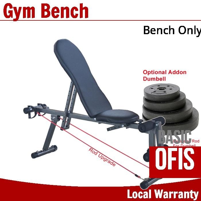 Adjustable Gym ABS Exercise Sit Up Bench Fitness Chair (Only) | Shopee ...