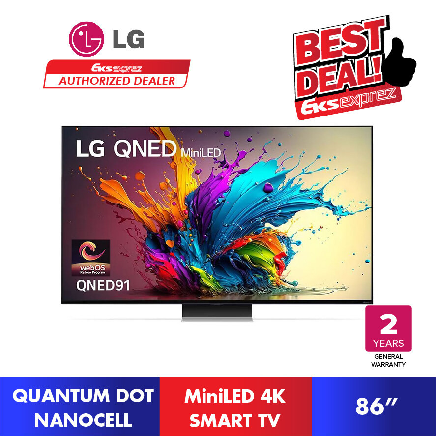 LG 86" 86QNED91TSA MiniLED QNED91 4K Smart TV (2024) (120Hz) | Shopee ...