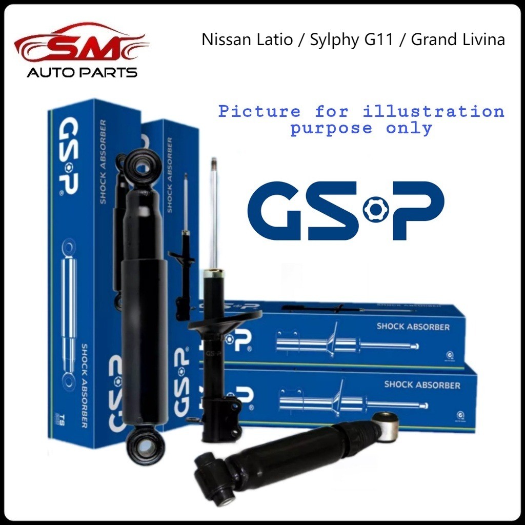 GSP Shock Absorber - Nissan Latio / Sylphy G11 / Grand Livina ( Front ...