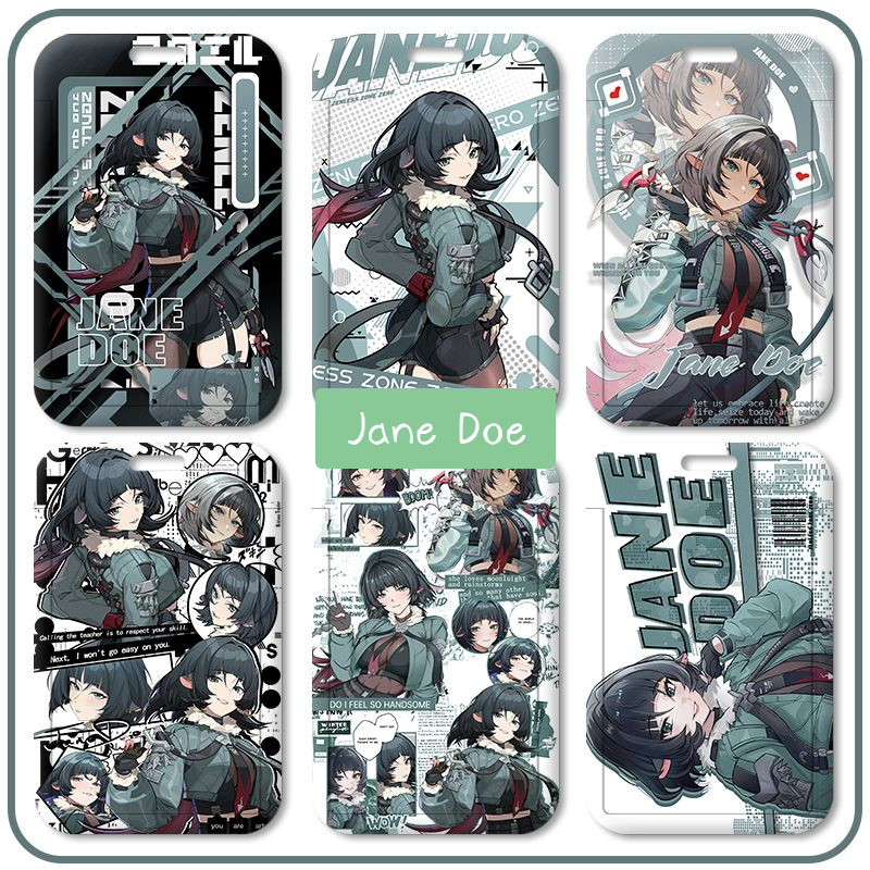 Zenless Zone Zero Jane Doe Card Set Student Campus Meal Card Bus Access ...