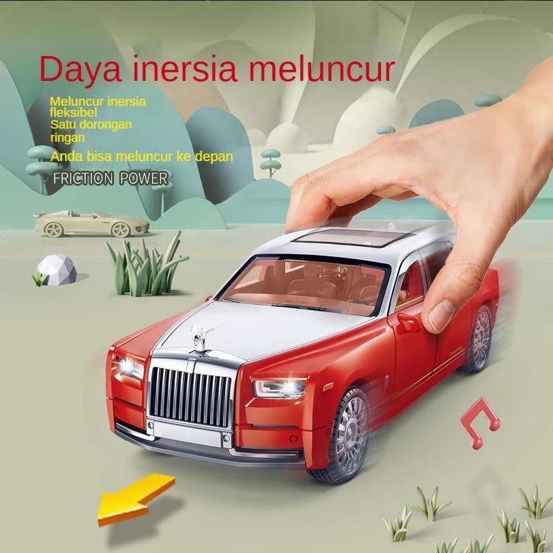 【RollsRoyce】Kereta mainan bunyi dan ringan kanak-kanak Kereta inersia ...