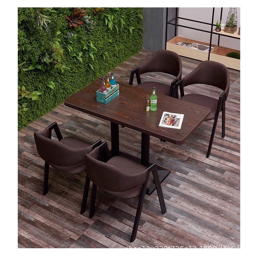 Simple Milk Tea Shop Fast Food Restaurant Table and Chair Commercial ...
