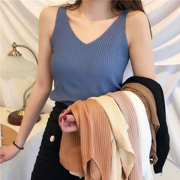 Vest Jaket rajutan untuk wanita memakai punggung cantik musim panas ...