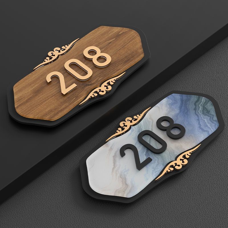 Customized House Number Plate Acrylic Sign 3D Nombor Rumah / PAPAN ...