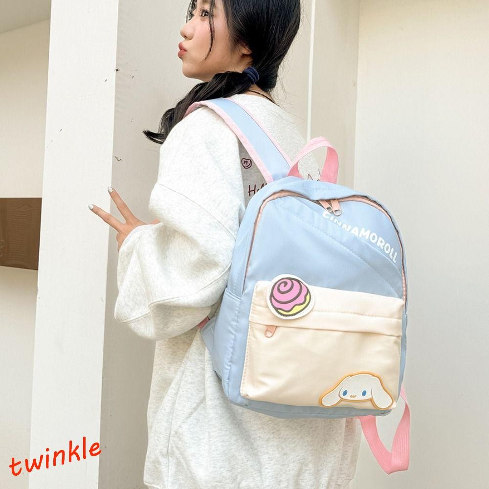 TWINKLE1 Kuromi Backpack, Kt Cat Pochacco Student School Bag, Cute Cartoon Mymelody Nylon ...